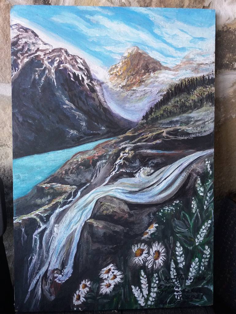 Spring waters Painting by Elena Mitovska | Saatchi Art