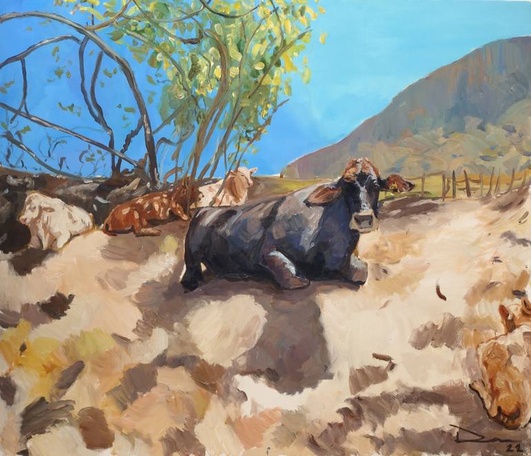Luz y polvo Painting by David Becerra | Saatchi Art