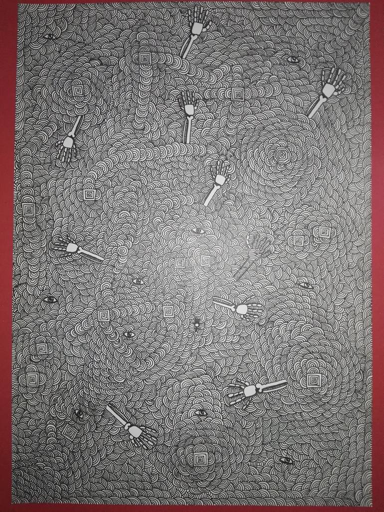 The Abyss Drawing by Rolando Luis Monsalve del Cerro | Saatchi Art