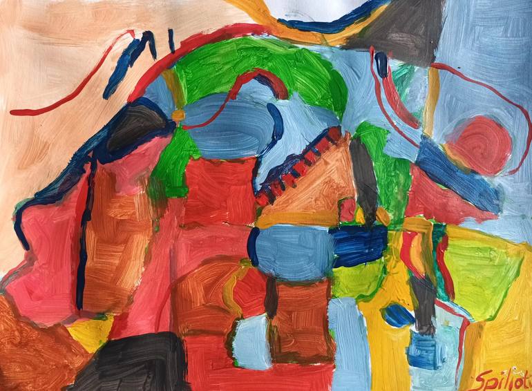 Circular Painting by Georgia Spilioti | Saatchi Art