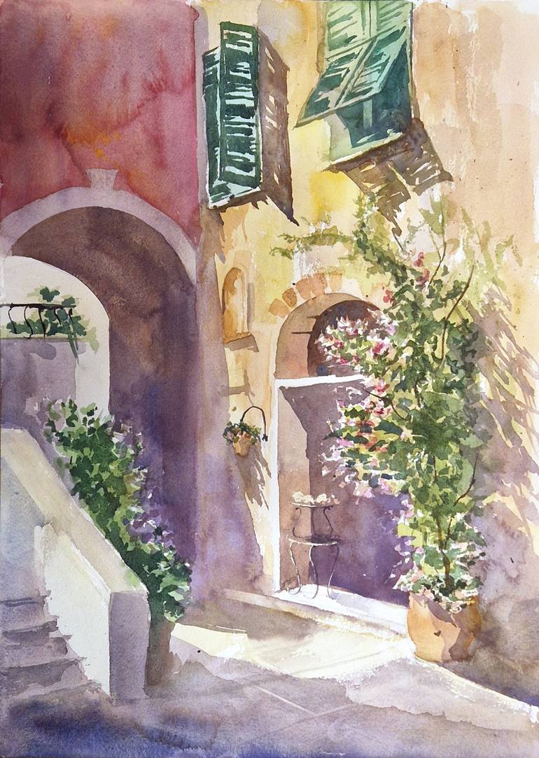 Italian street Painting by Anastassiya Suslova | Saatchi Art
