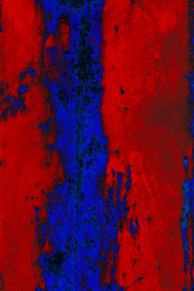 Red and blue abstract wall. Abstract photography. Photography by ...