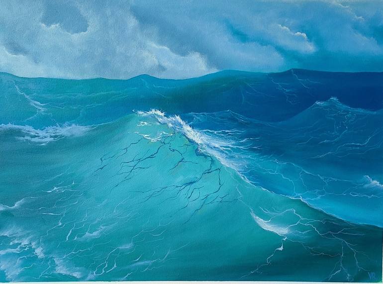 Seventh shaft Painting by Valentyna Rybkina | Saatchi Art