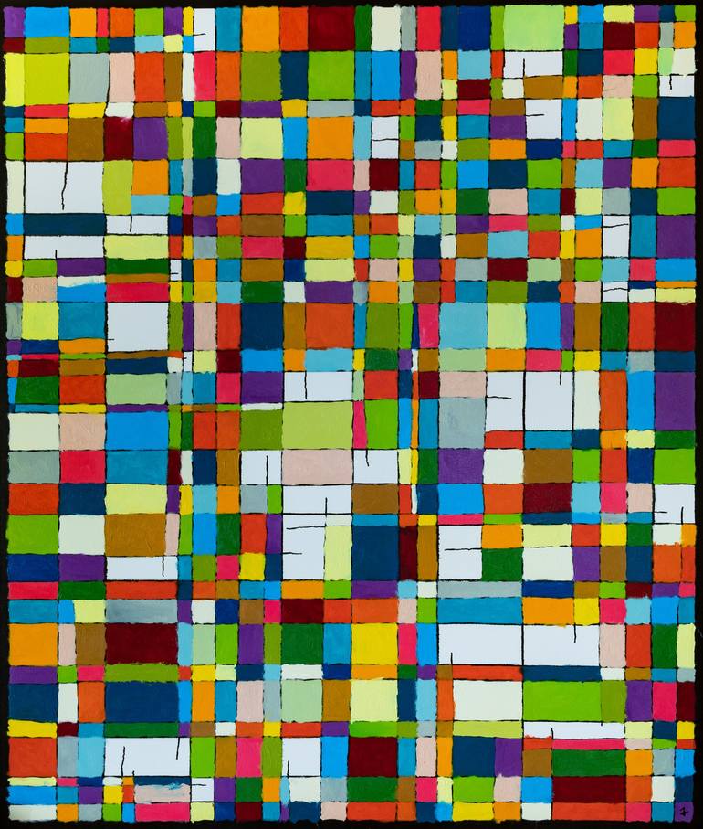 Gitter 22 - Breakages Painting by benjamin salvatore | Saatchi Art