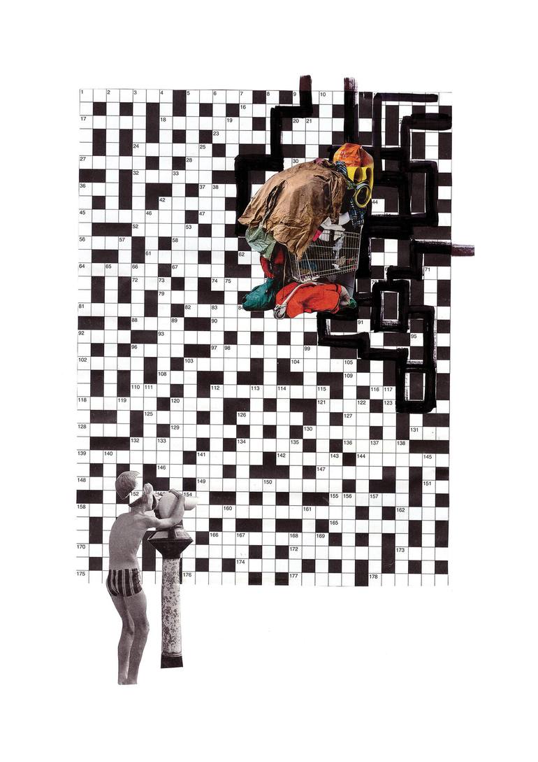 Labyrinth Collage by Amaya Roman | Saatchi Art