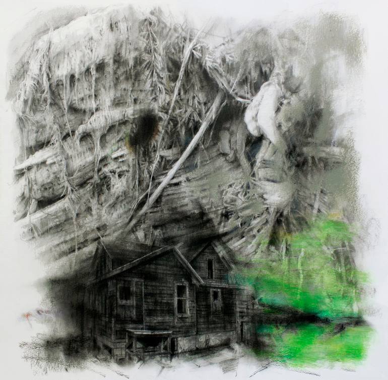 Inhospitable place Drawing by Carlos Asensio | Saatchi Art