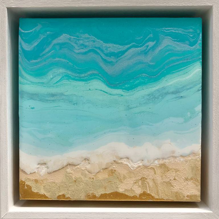 Sunkissed Sand Painting by Caroline Wright | Saatchi Art