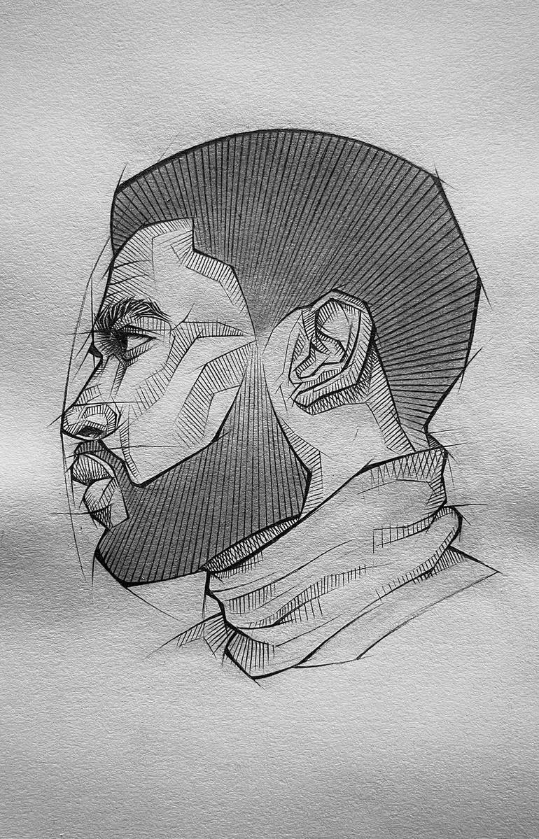 Brown guy Drawing by Gorams hil | Saatchi Art