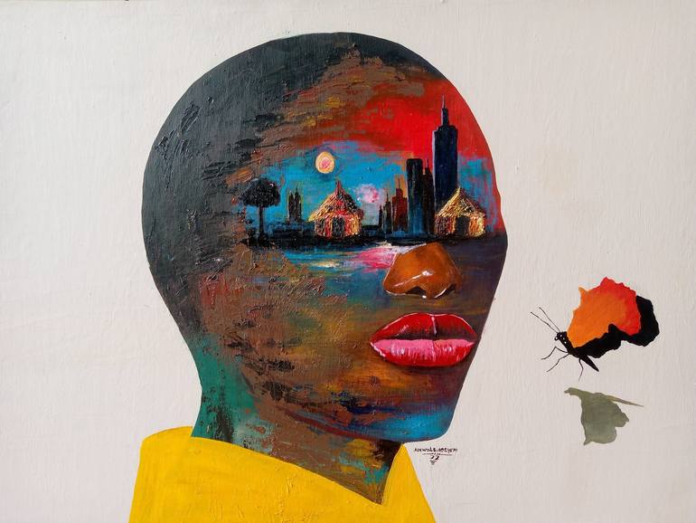Confused destiny Painting by Adewole Adeyemi | Saatchi Art