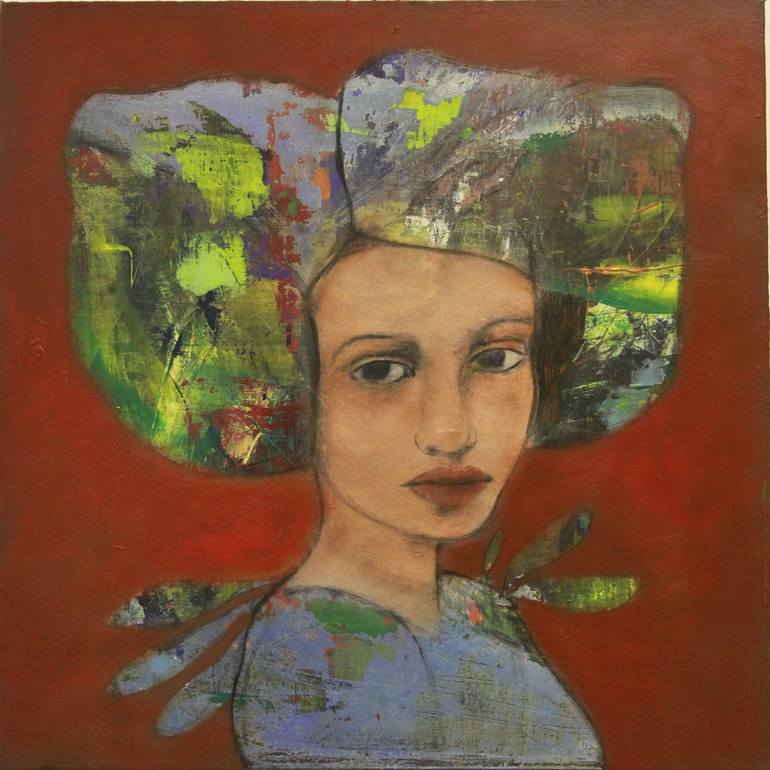 the dreamcatcher Painting by Kjerstin Barkved | Saatchi Art