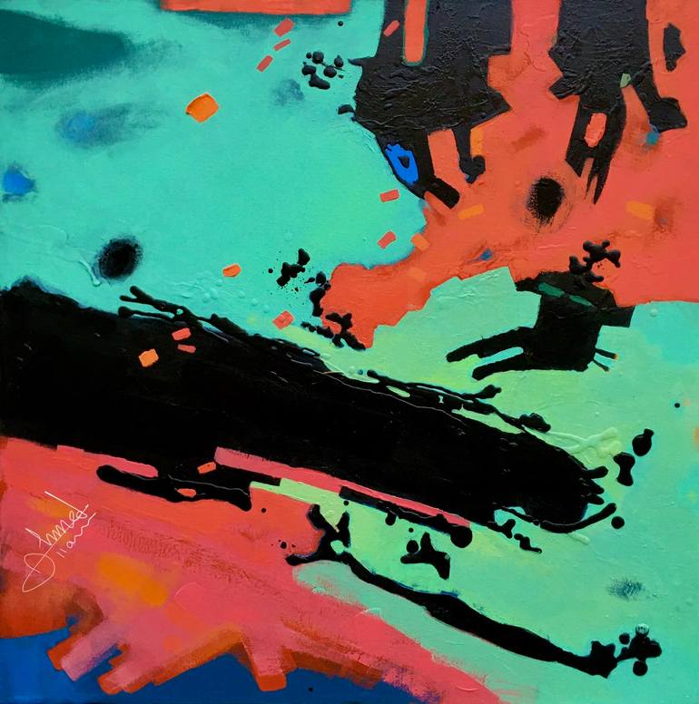 trip to heaven Painting by Ahmed Allam | Saatchi Art