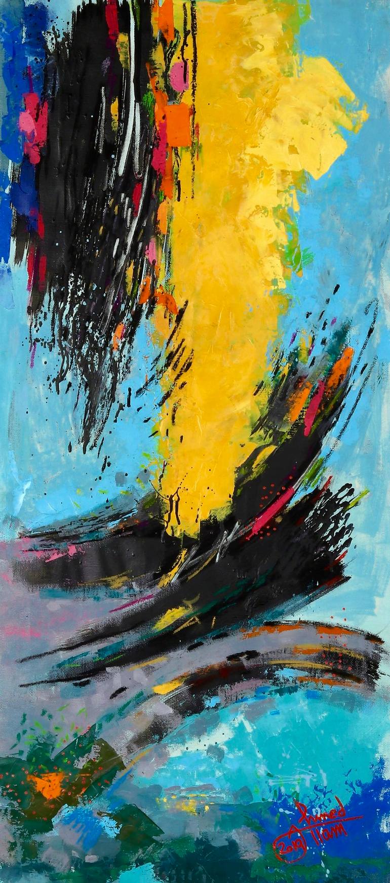 A painting from the happines group Painting by Ahmed Allam | Saatchi Art