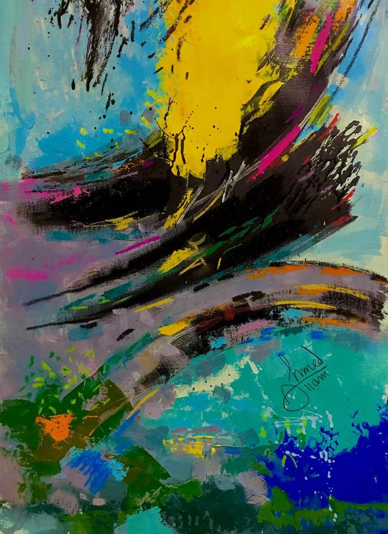 A painting from the happines group Painting by Ahmed Allam | Saatchi Art