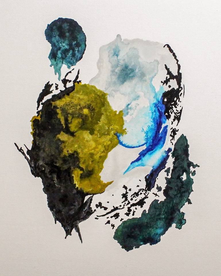Planet Earth Painting by Zara Asefi | Saatchi Art