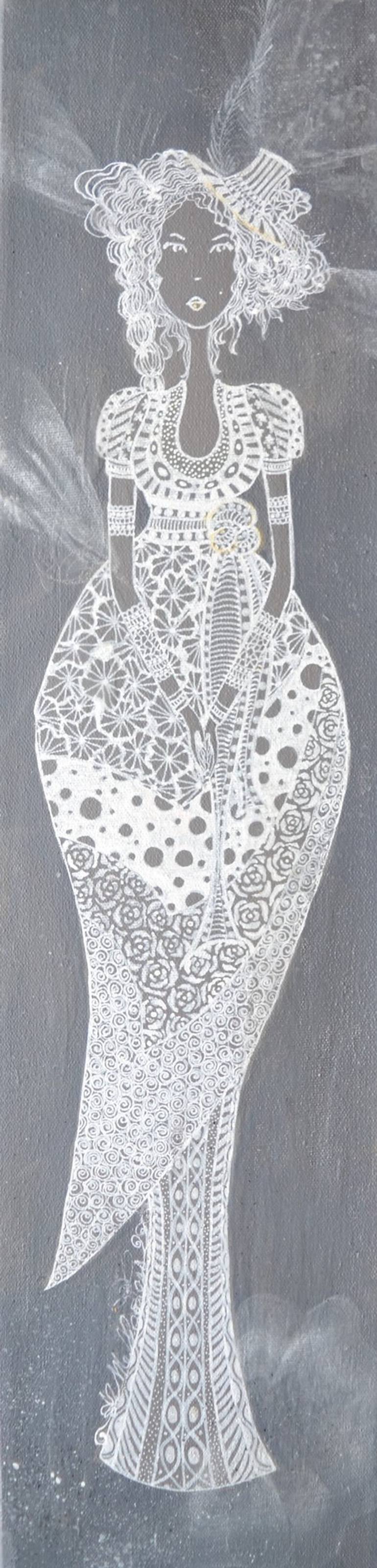 Grey duchess Painting by Melle Tess | Saatchi Art