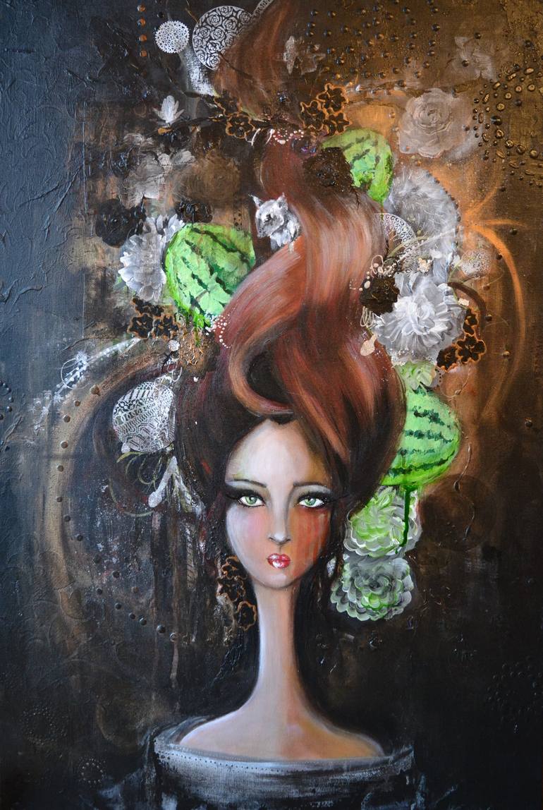 Floral orchestra Painting by Melle Tess | Saatchi Art