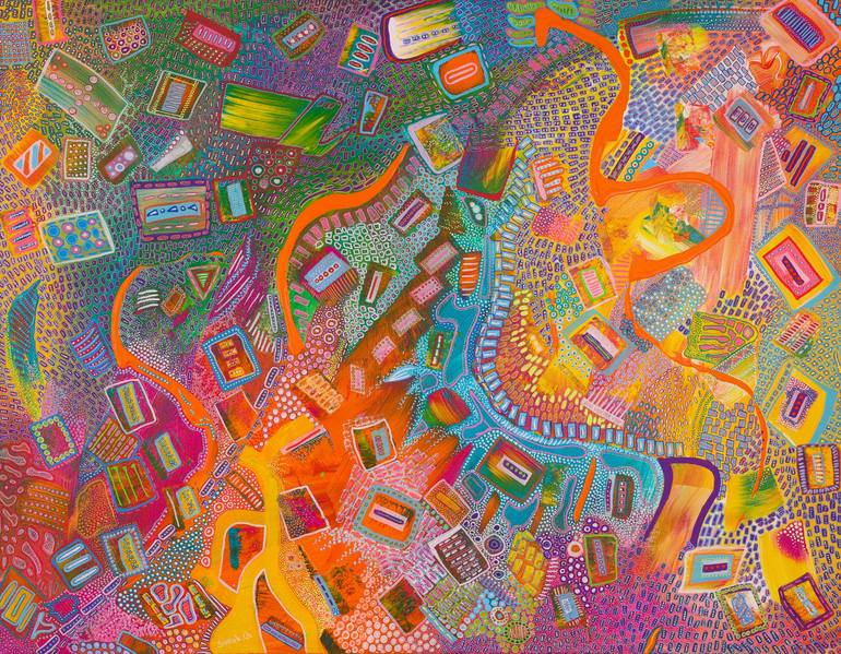Inner Wisdom Painting by Sarah Zohara Guedj | Saatchi Art