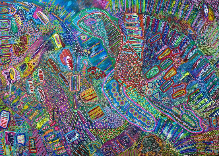 Spiritual Guidance Painting by Sarah Zohara Guedj | Saatchi Art