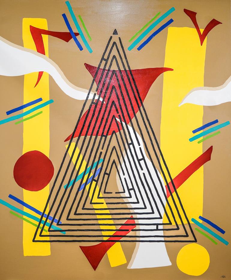 Maze 1 Painting by Lauren Ross | Saatchi Art