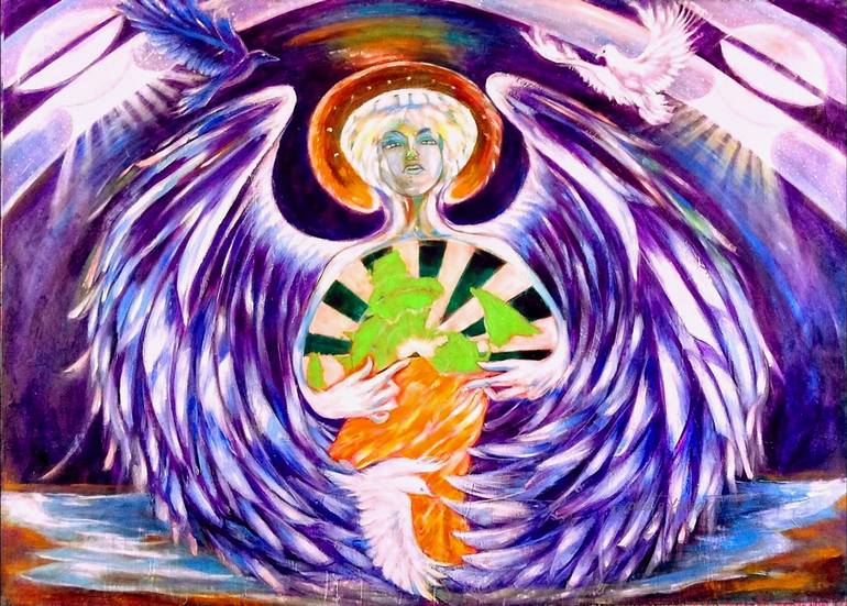 Allegory of a Geocentric Earth Painting by amato fineart | Saatchi Art