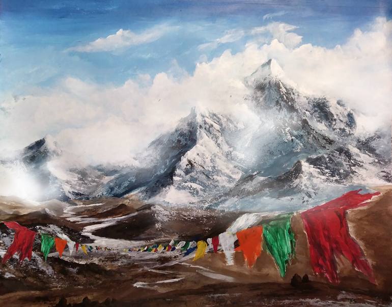 Drawing Majestic Peaks: Himalayan Art