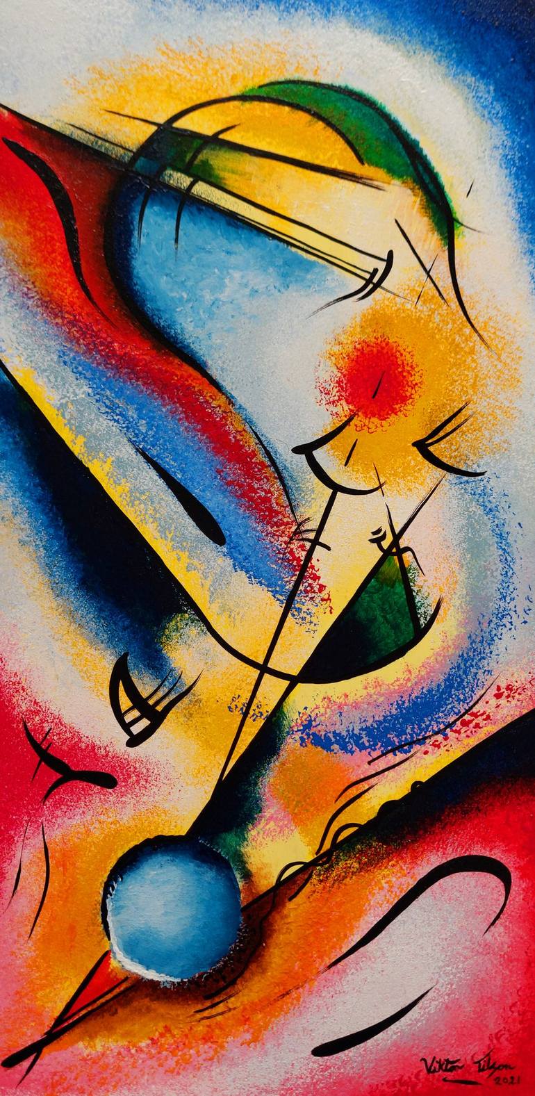 Connection Painting by Viktor Tilson | Saatchi Art