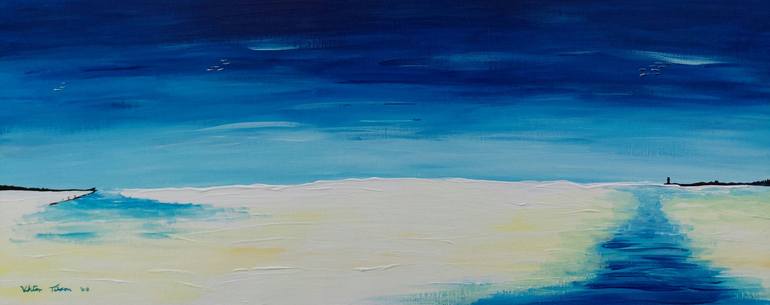 The Beach Painting by Viktor Tilson | Saatchi Art