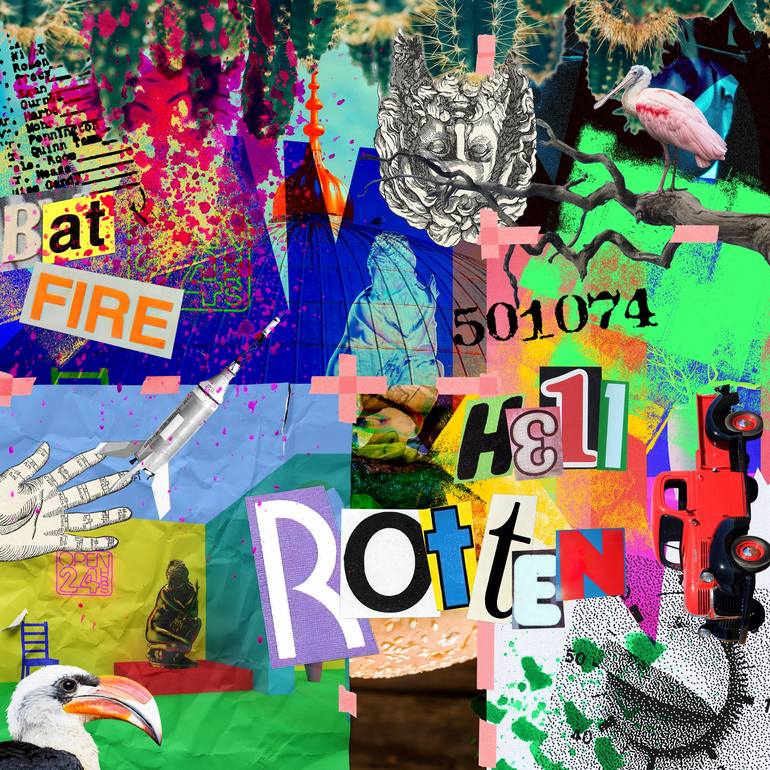 The Narrative Bleeder Collage by Sceafa Studios | Saatchi Art