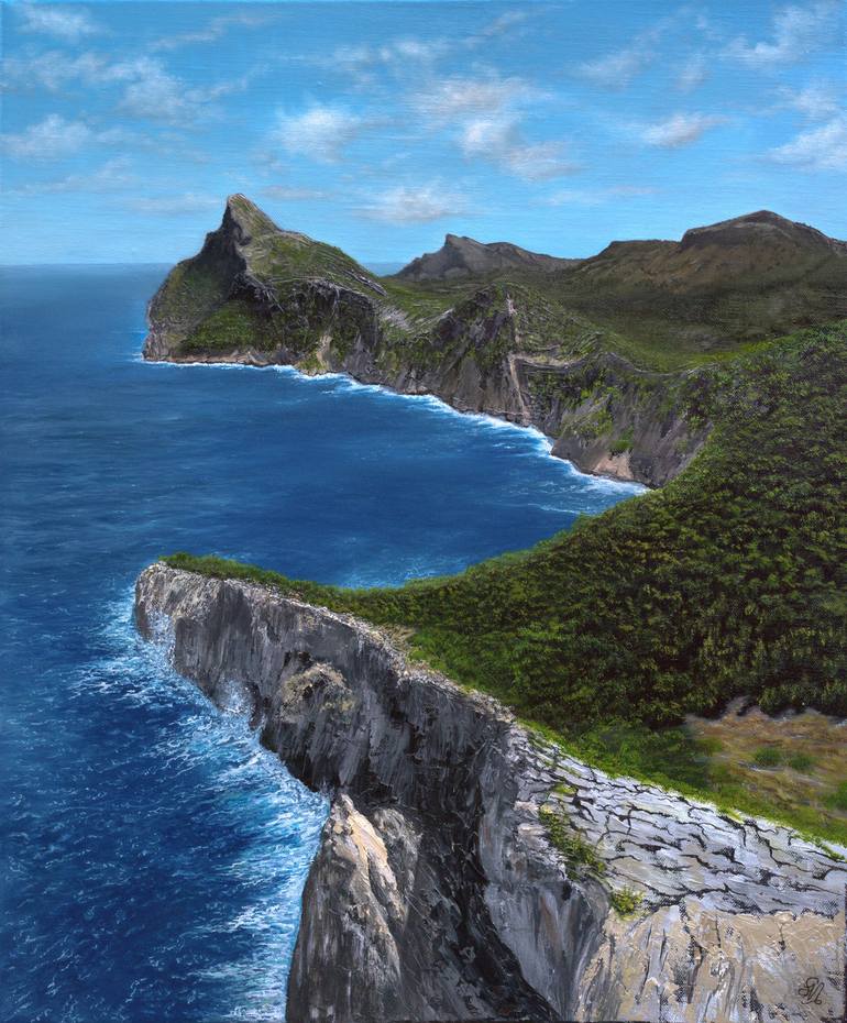 Mirador Es Colomer Painting by SIMONA NEDEVA | Saatchi Art