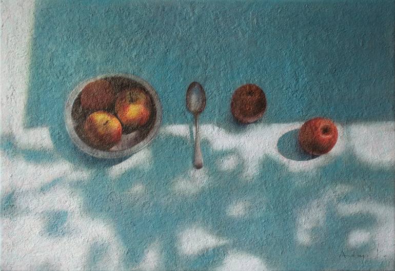 Apples in the Garden Painting by Andrejs Ko | Saatchi Art