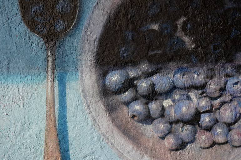 Sky-Blue Blueberries Painting by Andrejs Ko | Saatchi Art