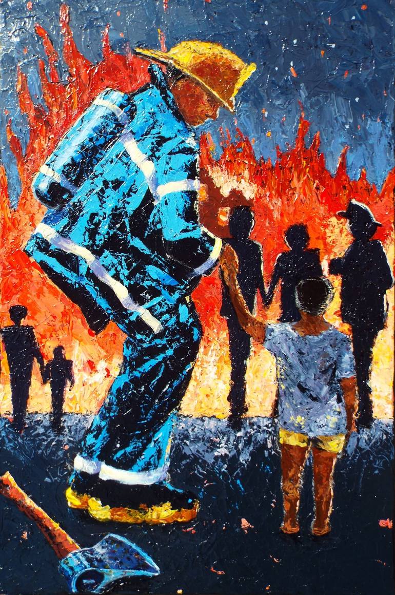 Safe and Sound Painting by Calvert Brown | Saatchi Art