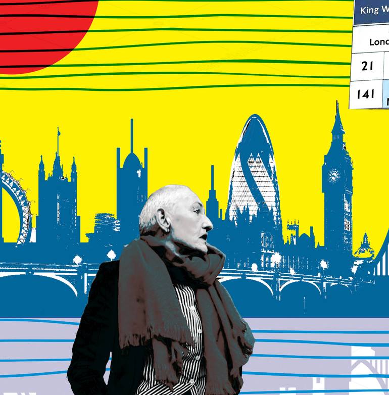 Bus Stop, London - Cathi Rae Printmaking by Stuart Hicking | Saatchi ...