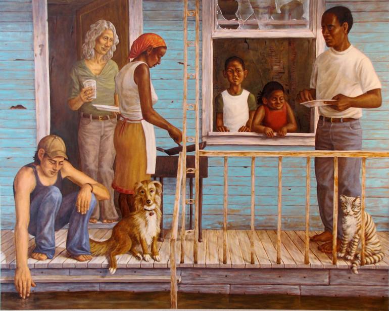 After the Flood - New Orleans Painting by Michelle Ranta | Saatchi Art