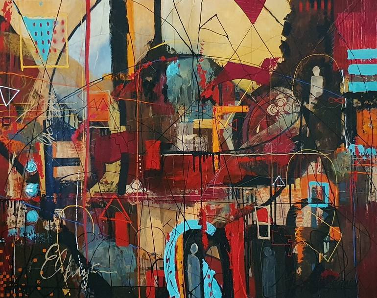 The Guardians of the Giants II Painting by Karnish Art | Saatchi Art