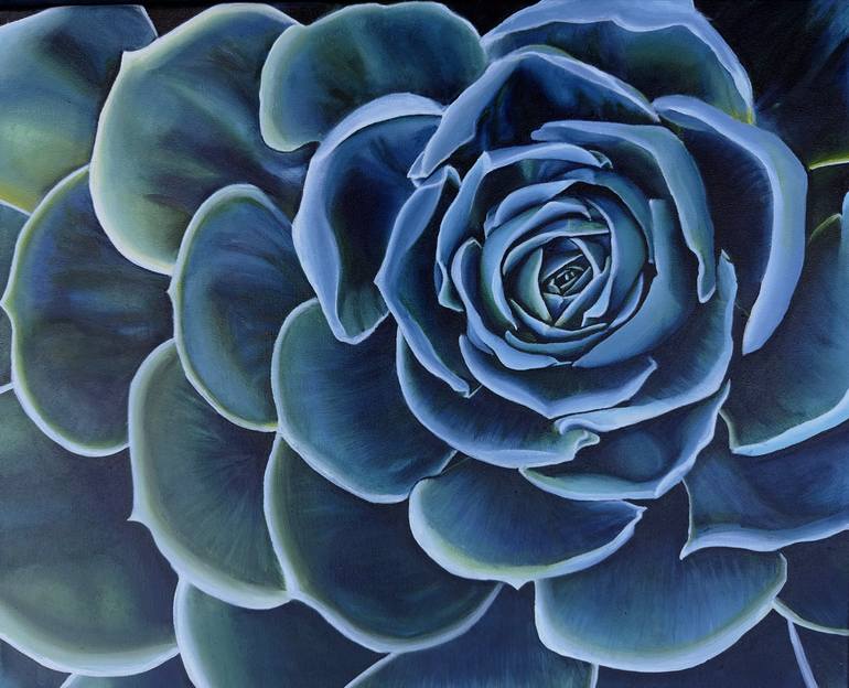 Succulent Painting by Nicolle Jones | Saatchi Art