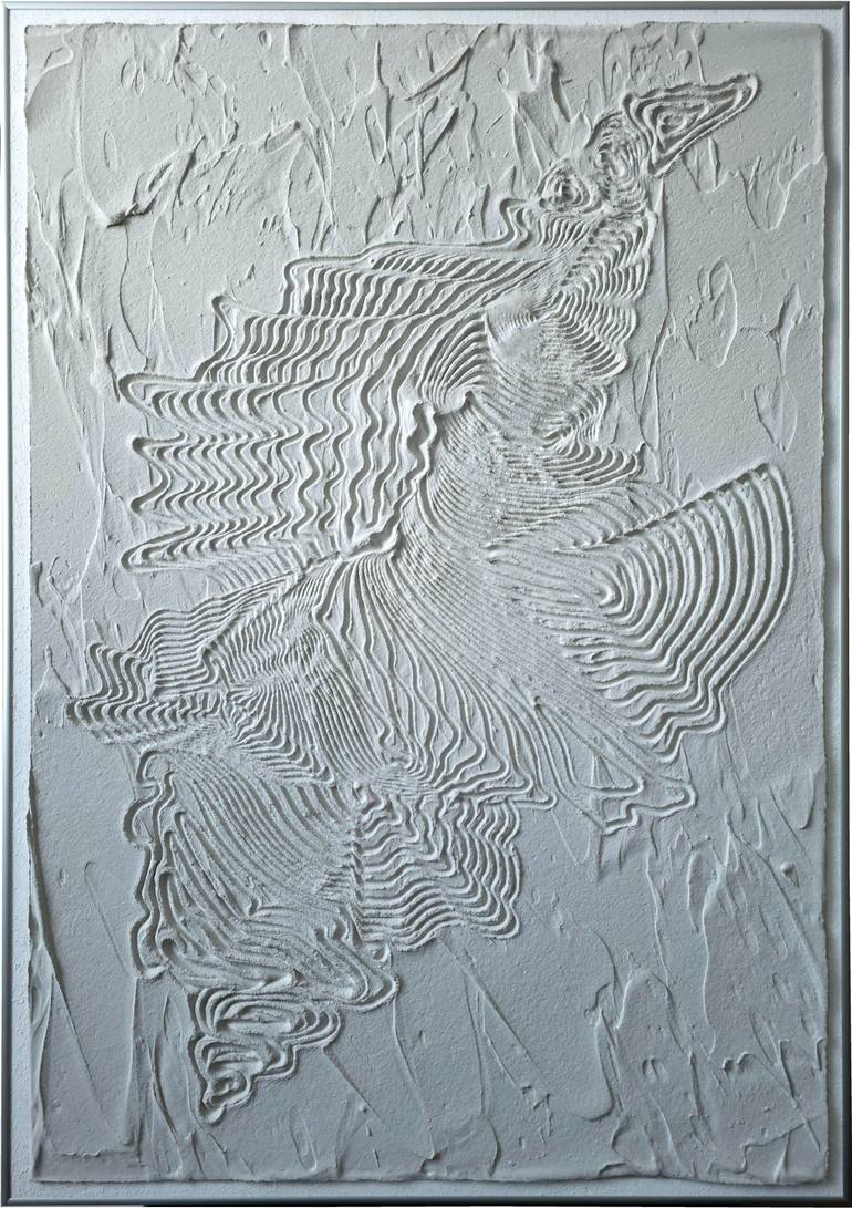 Grey Shell Mixed Media by Jarosław Wójcik | Saatchi Art