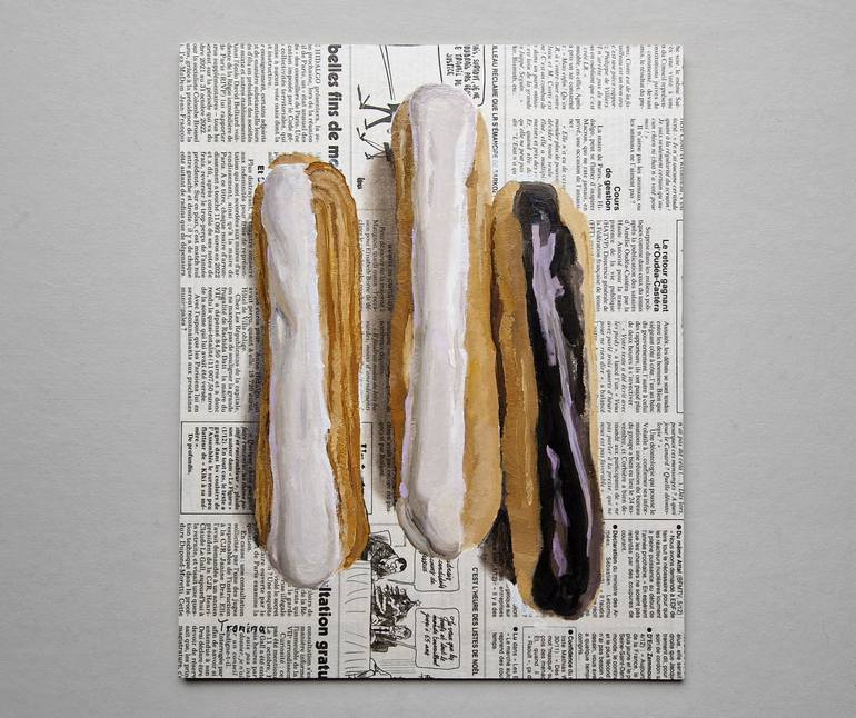 Eclairs Painting by Elena Tronina | Saatchi Art