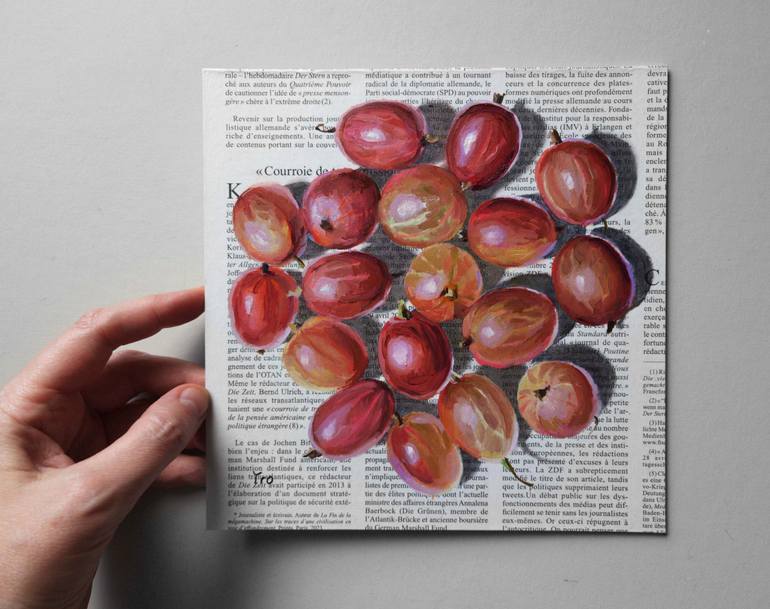 Gooseberries Painting by Elena Tronina | Saatchi Art