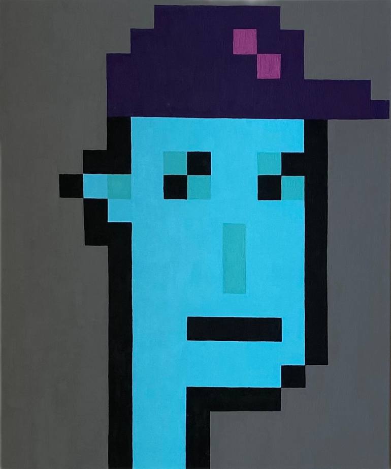 NFT Crypto punk Painting by Yury Kats | Saatchi Art
