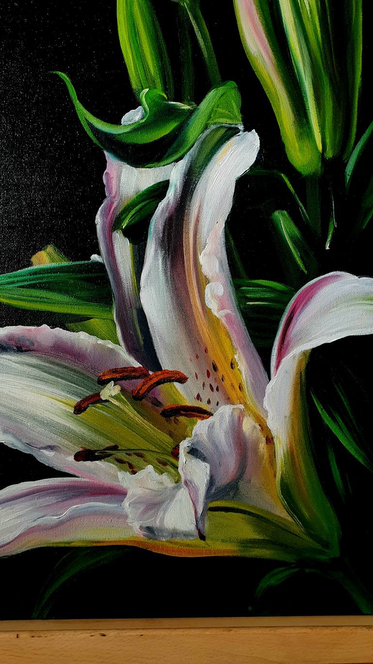 Lily, 2022 Painting by Olga Bazanova | Saatchi Art