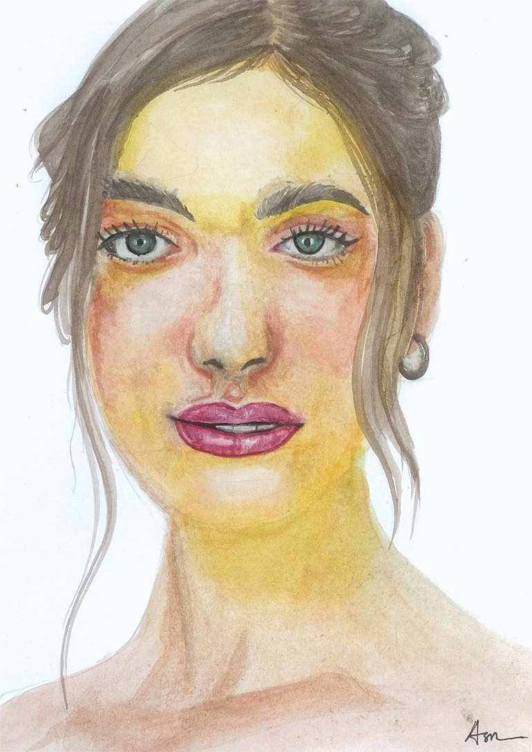 Beautiful woman Painting by Anisa Siti Nurazizah | Saatchi Art