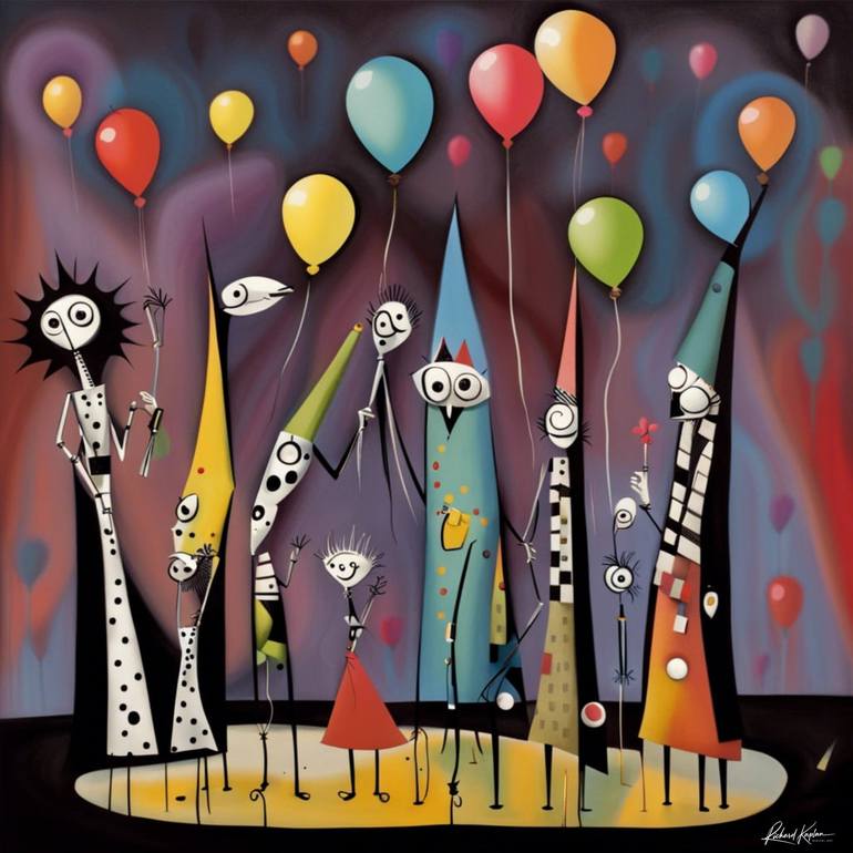 The Birthday Party Digital by Richard Kaplan | Saatchi Art