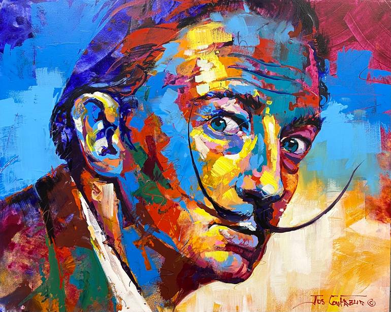 Salvador Dali Painting by Jos Coufreur | Saatchi Art