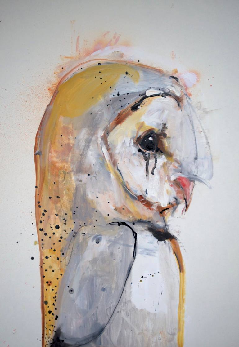 Barn Owl no 2 Painting by Steven Strauss | Saatchi Art