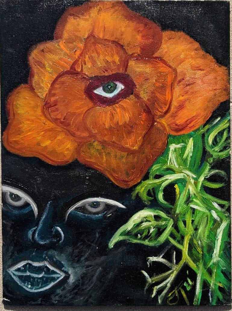 Eye Blossom Painting by Jeannette Turton | Saatchi Art