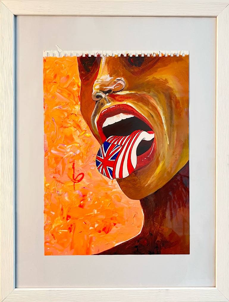 Why Is My English So Good? Painting by Lisa Sari Lutgen | Saatchi Art