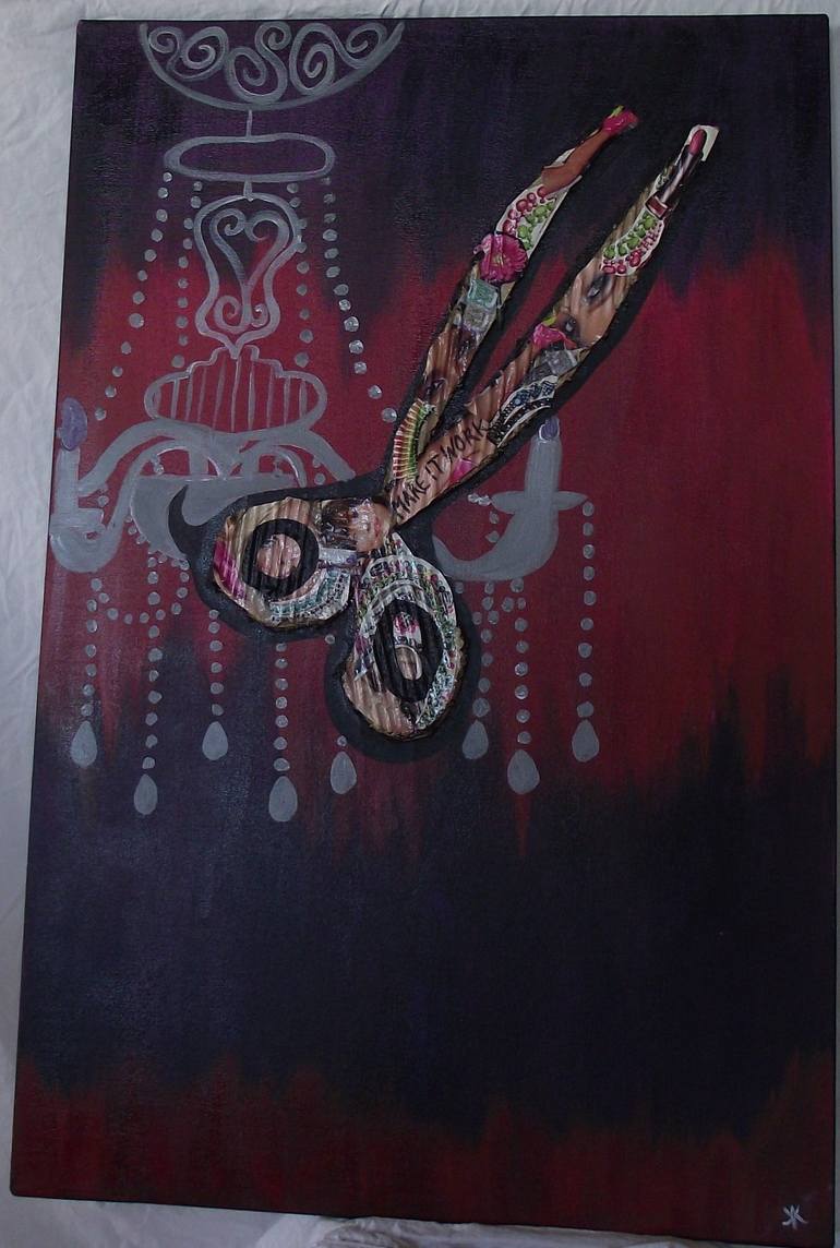 Shear Glam Painting by Kathleen Robertson | Saatchi Art