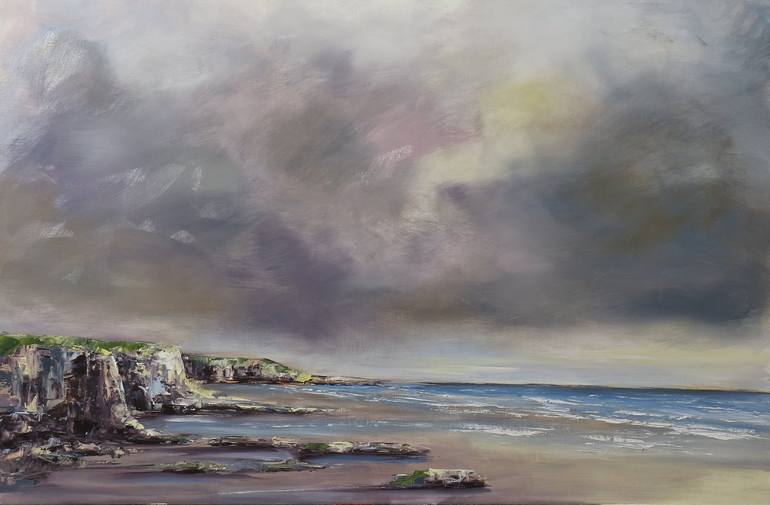 The Coves Past Marsden Bay Painting by Dave Watson | Saatchi Art