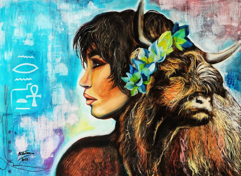 Hathor Painting by Noha Tosson | Saatchi Art